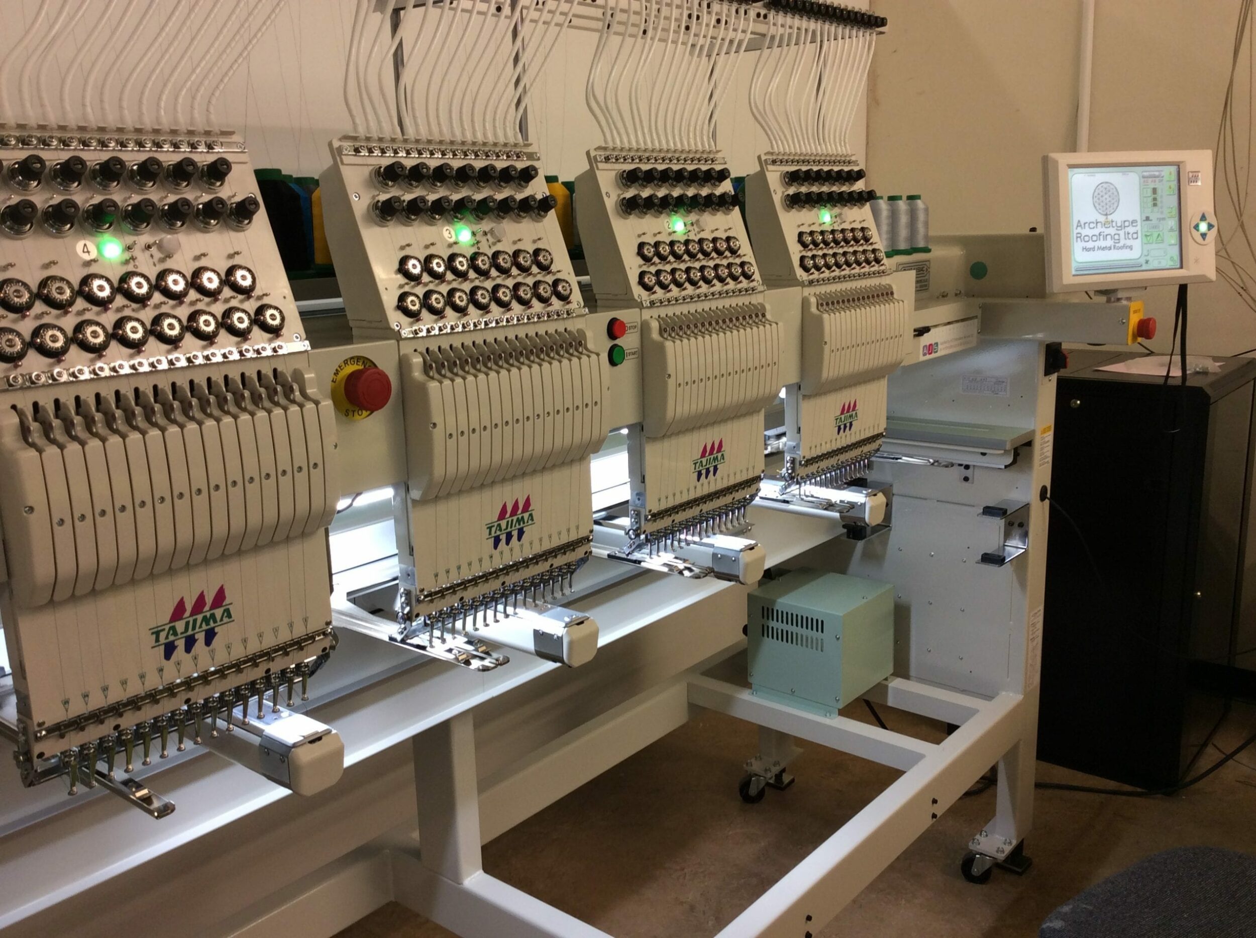 Evolution of machine embroidered scrub suits and uniforms